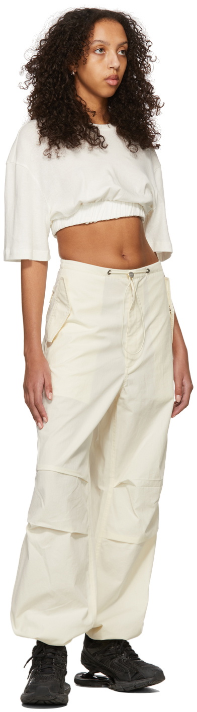 Dion Lee White Cotton T-Shirt Dion Lee