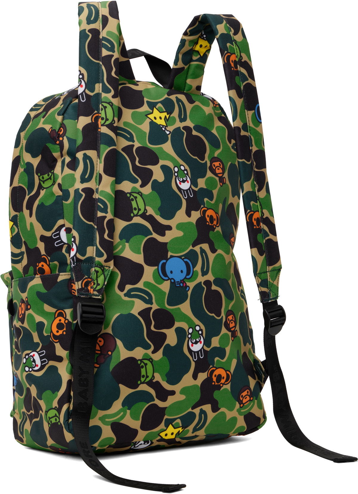 BAPE Khaki Baby Milo Large Backpack A Bathing Ape