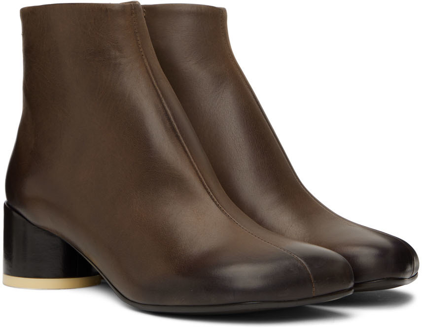 MM6 Maison Margiela Brown Anatomic Ankle Boots MM6 Maison MM6 Maison Margiela Brown Anatomic Ankle Boots MM6 Maison