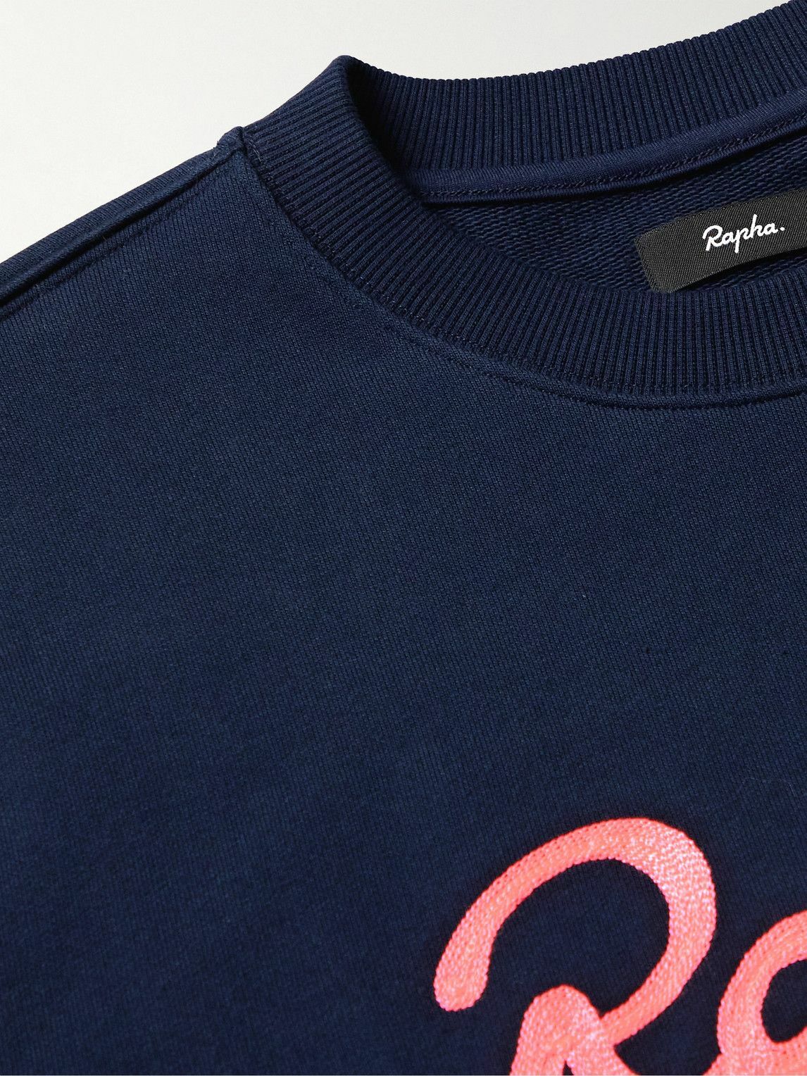 Rapha - Logo-Embroidered Cotton-Jersey Sweatshirt - Blue Rapha