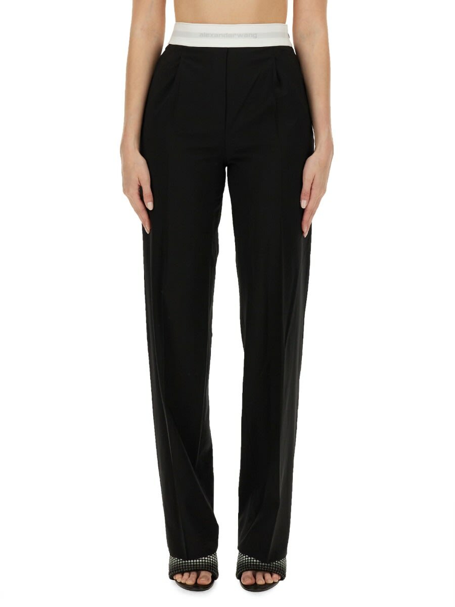 Alexander Wang Pants With Logo Alexander Wang