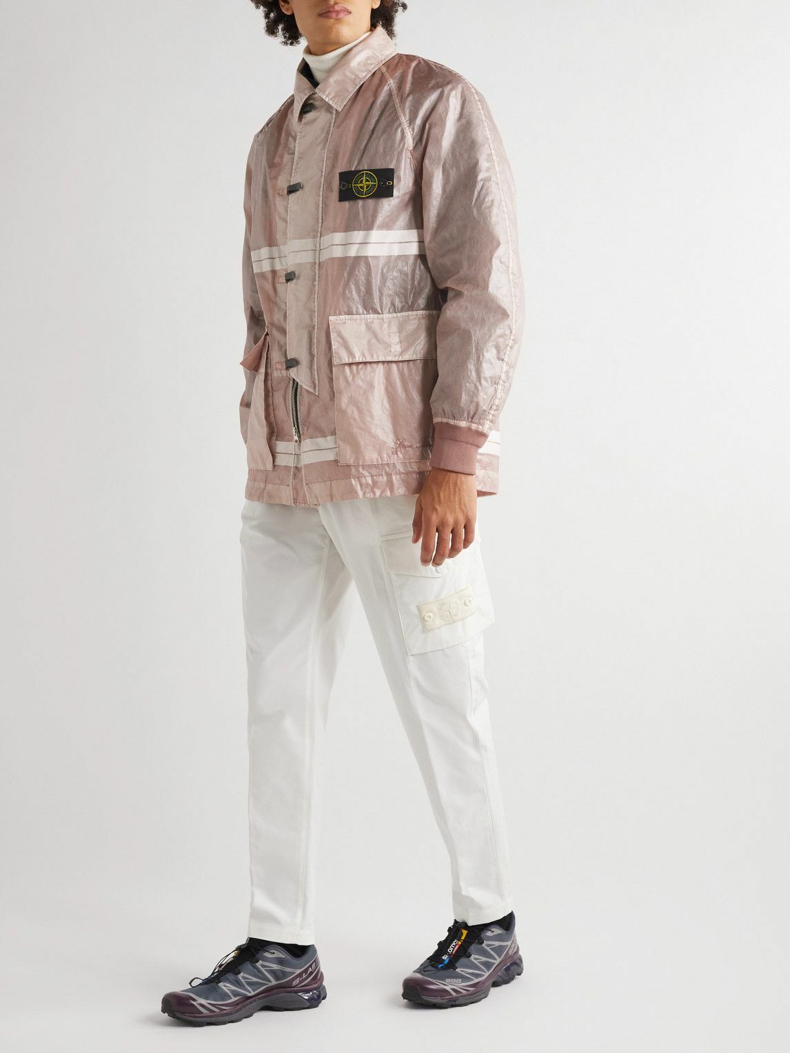 Stone Island - 40th Anniversary Coated-Ripstop Down Jacket with ...