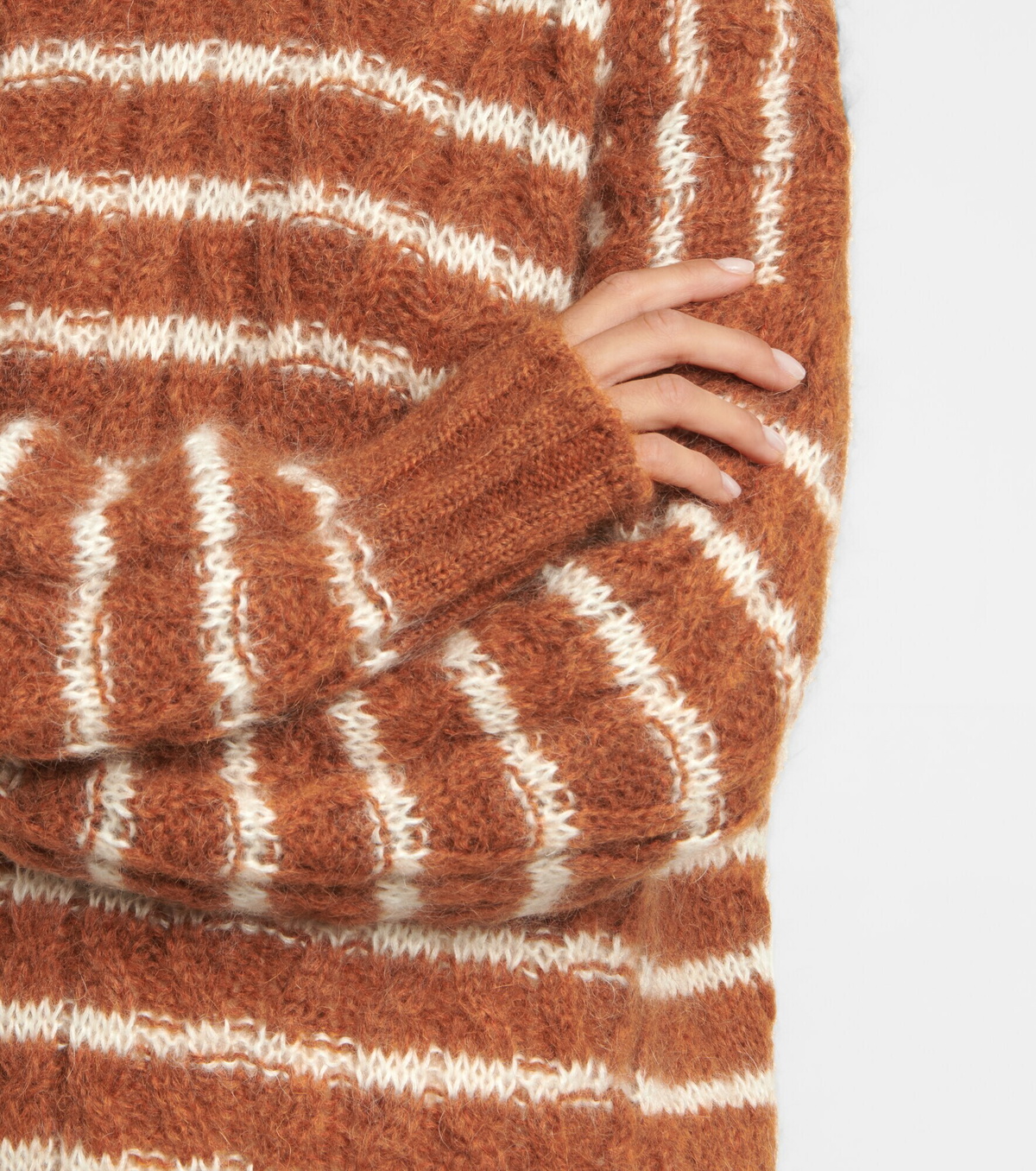 Plan C - Striped mohair-blend sweater Plan C