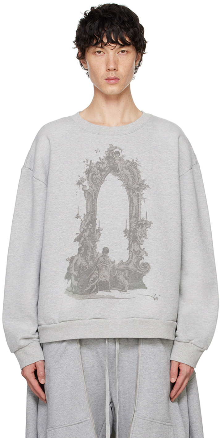 Who Decides War Gray Arc Mirror Sweatshirt WHO DECIDES WAR by Ev Bravado