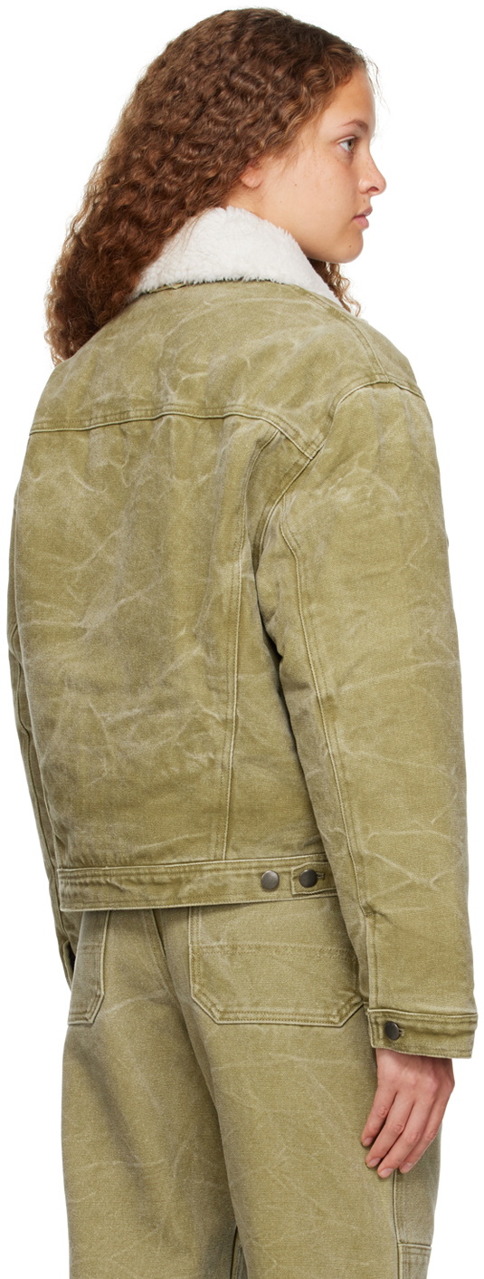 Acne Studios Khaki Faded Jacket Acne Studios