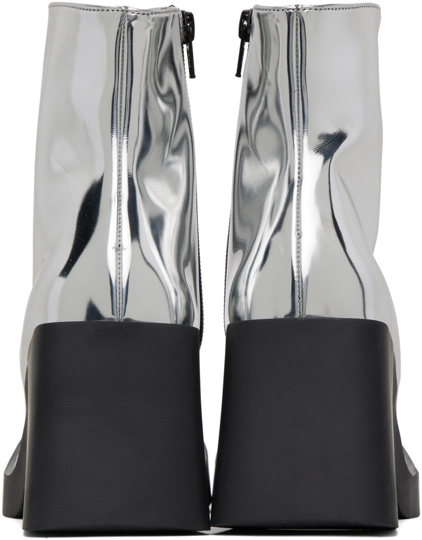 Justine Clenquet Silver Raya Boots Justine Clenquet