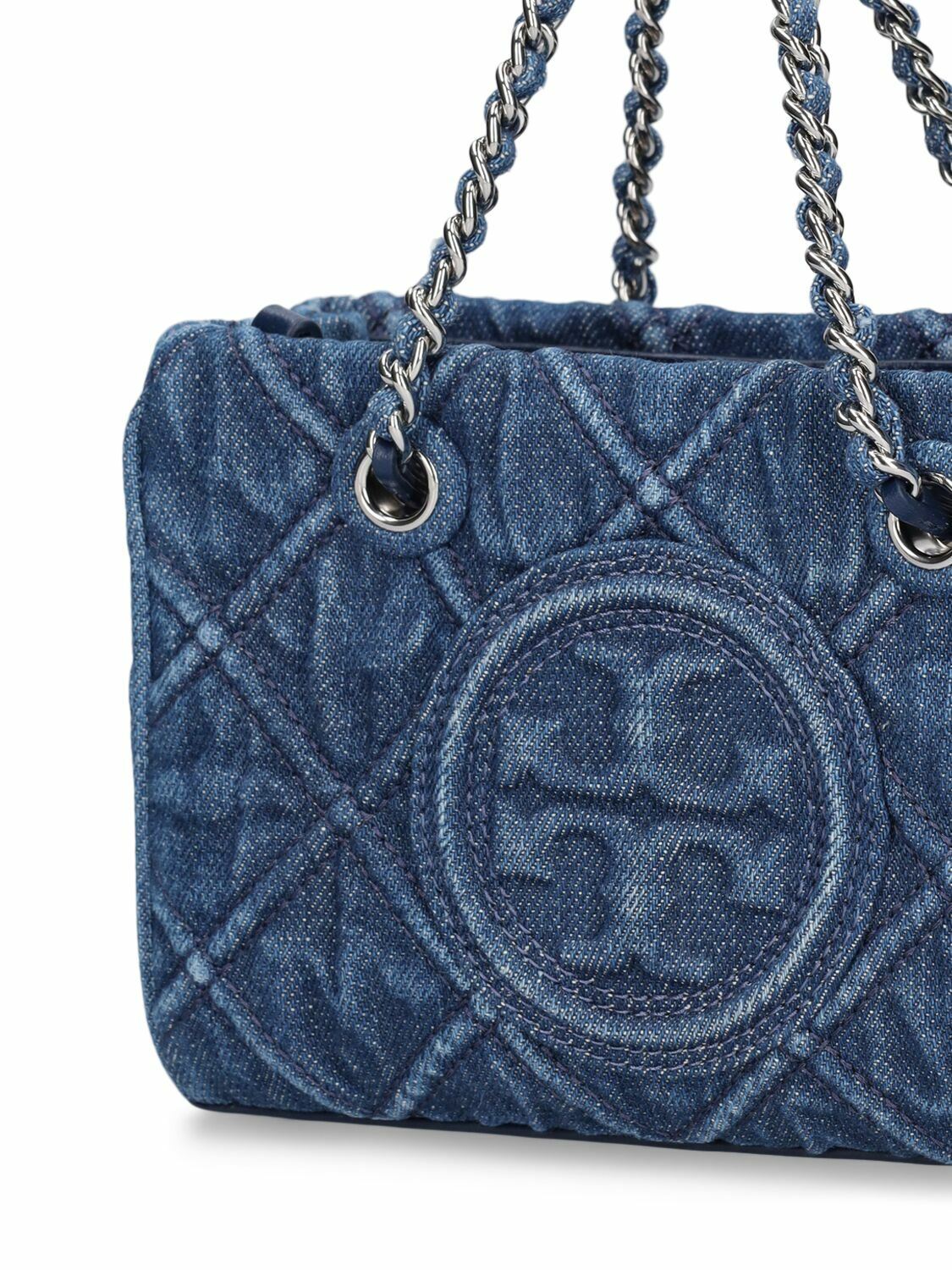 TORY BURCH Mini Chai Fleming Soft Denim Bag Tory Burch