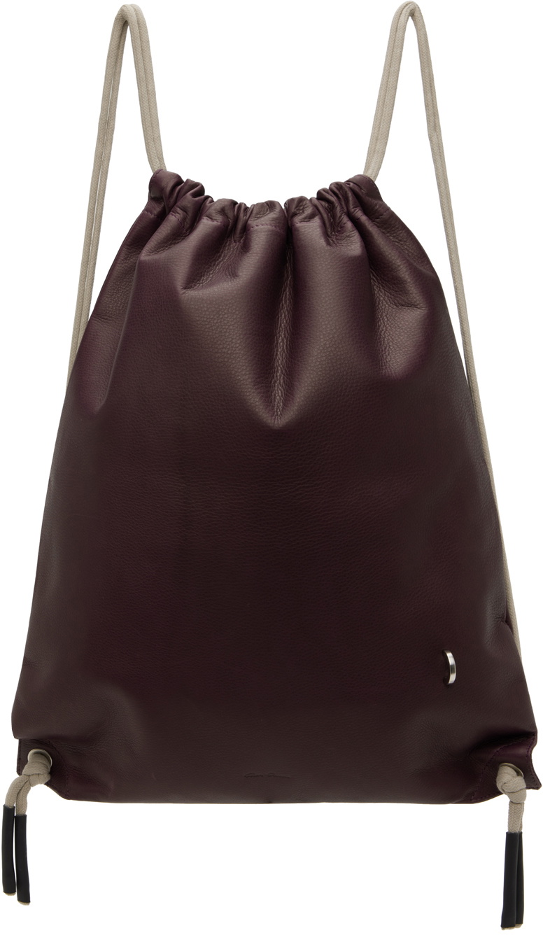 Rick Owens Purple Drawstring Backpack Rick Owens