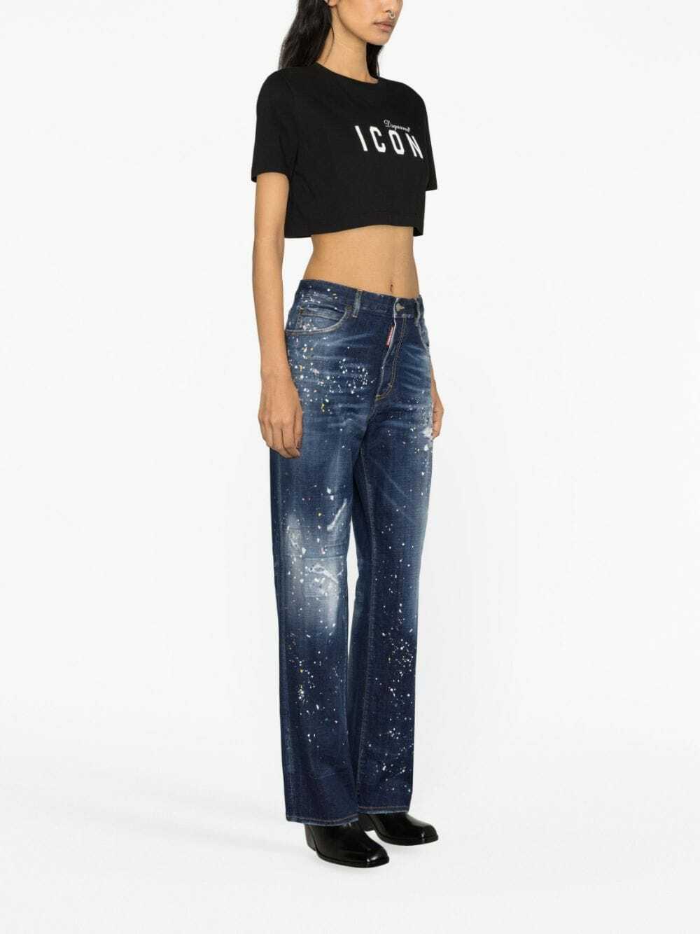 DSQUARED2 - Icon Cropped T-shirt Dsquared2