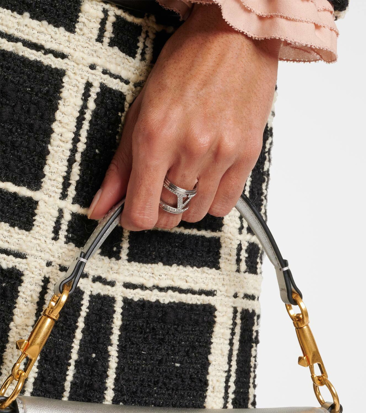 Valentino VLogo crystal-embellished ring Valentino