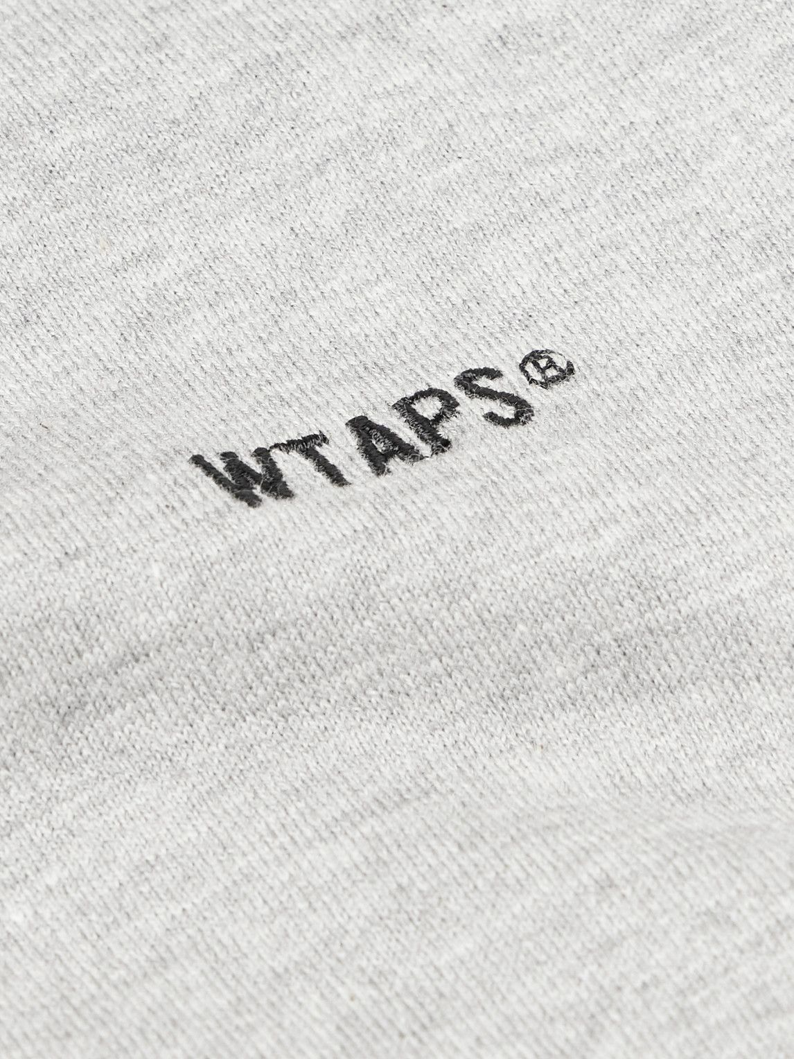 WTAPS - Logo-Embroidered Cotton-Jersey T-Shirt - Gray WTAPS