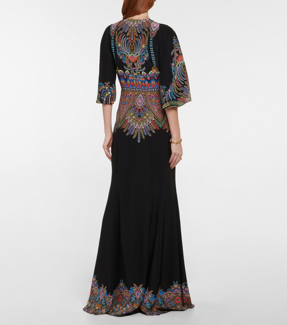 Etro - Printed silk maxi dress Etro