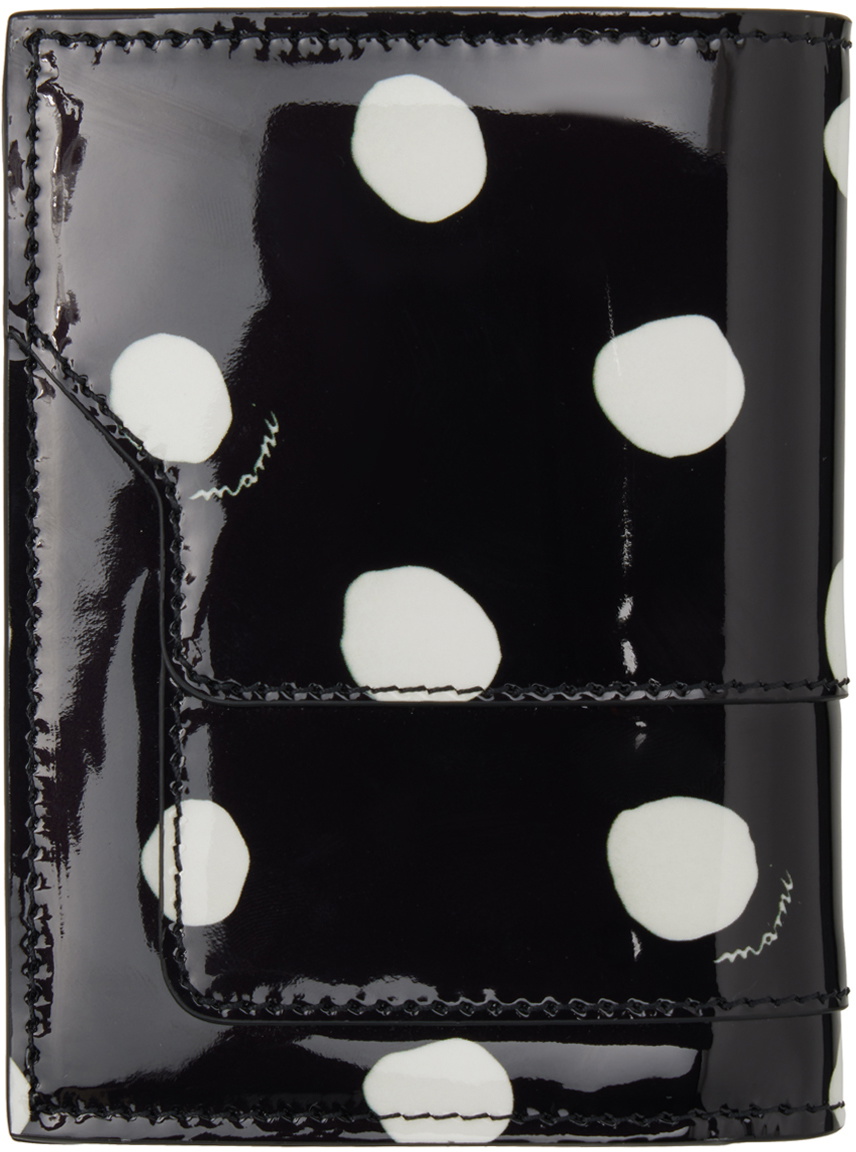Marni Black & White Bi-fold Wallet Marni