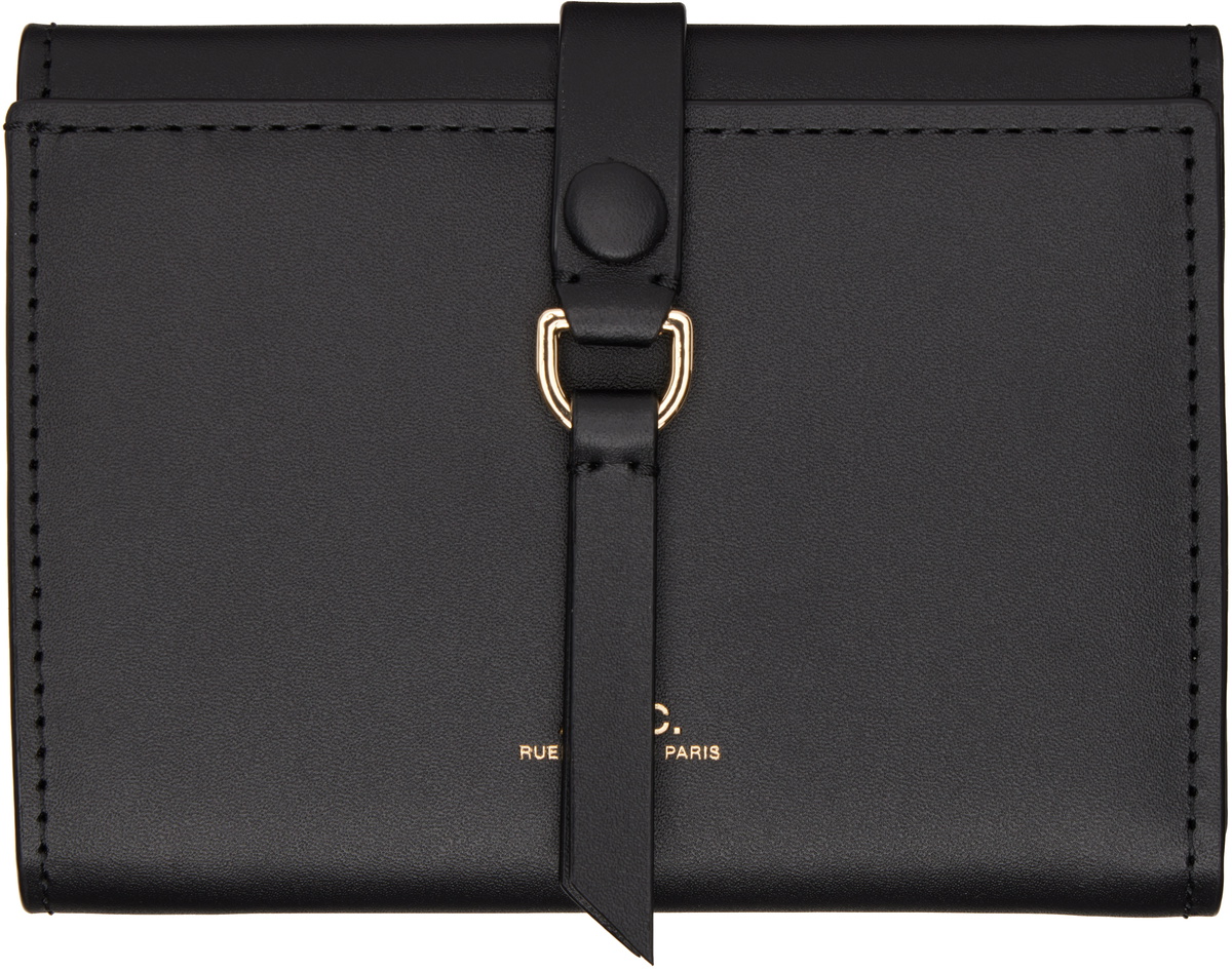 A.P.C. Black Noa Large Trifold Wallet A.P.C.