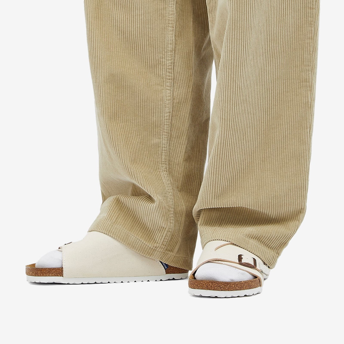 Birkenstock Men's x Jesse Leyva Zürich in Eggshell Suede/Canvas Birkenstock