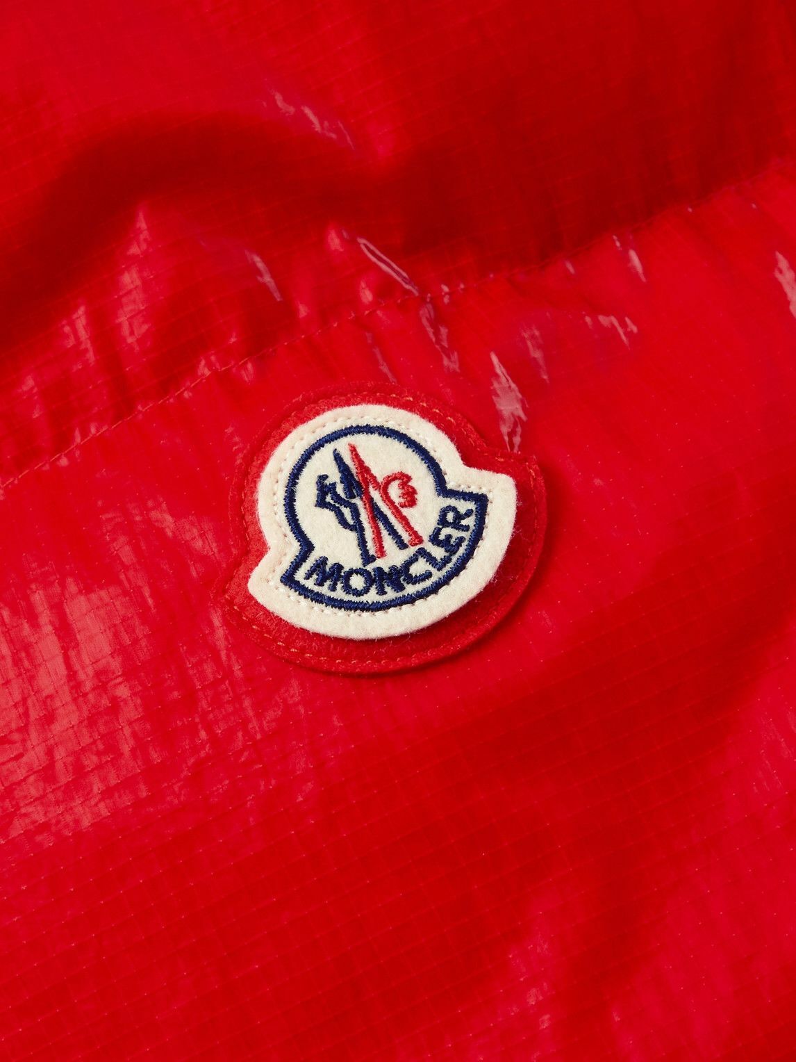 Moncler - Verdon Quilted Coated Nylon-Ripstop Down Hooded Jacket - Red ...