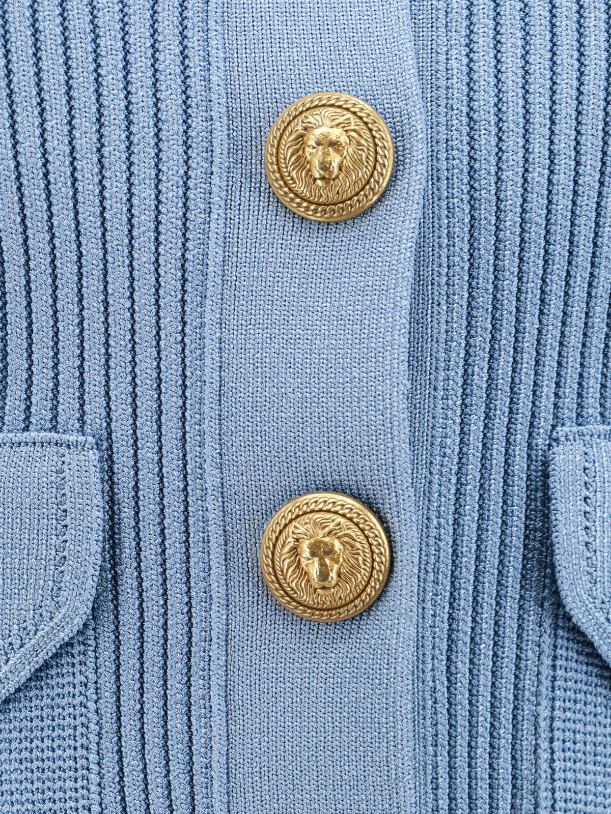 Balmain Cardigan Blue Womens Balmain