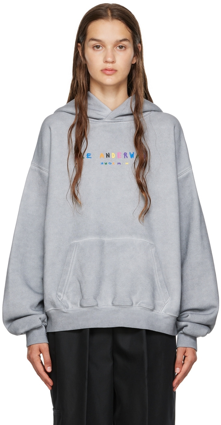 Alexander Wang Gray Colorful Hoodie Alexander Wang