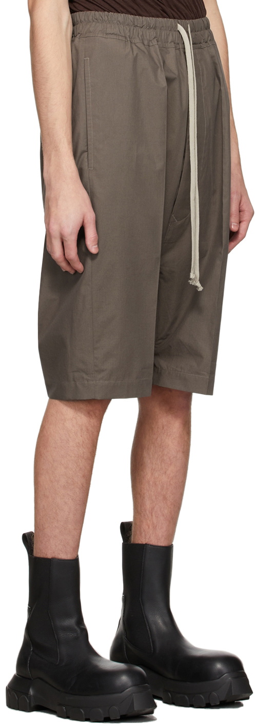 Rick Owens Grey Rick's Pods Shorts Rick Owens