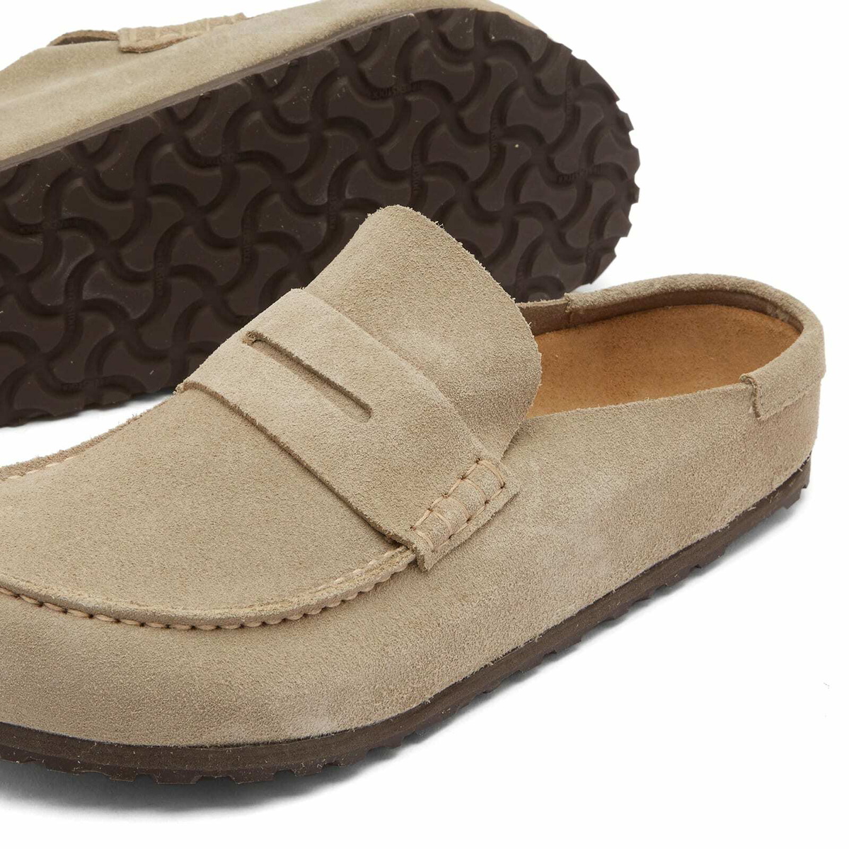 Birkenstock Men's Naples in Taupe Suede Birkenstock