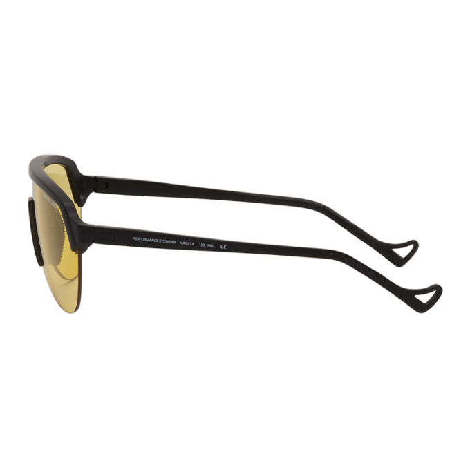 District Vision Black and Yellow Nagata Sunglasses District Vision
