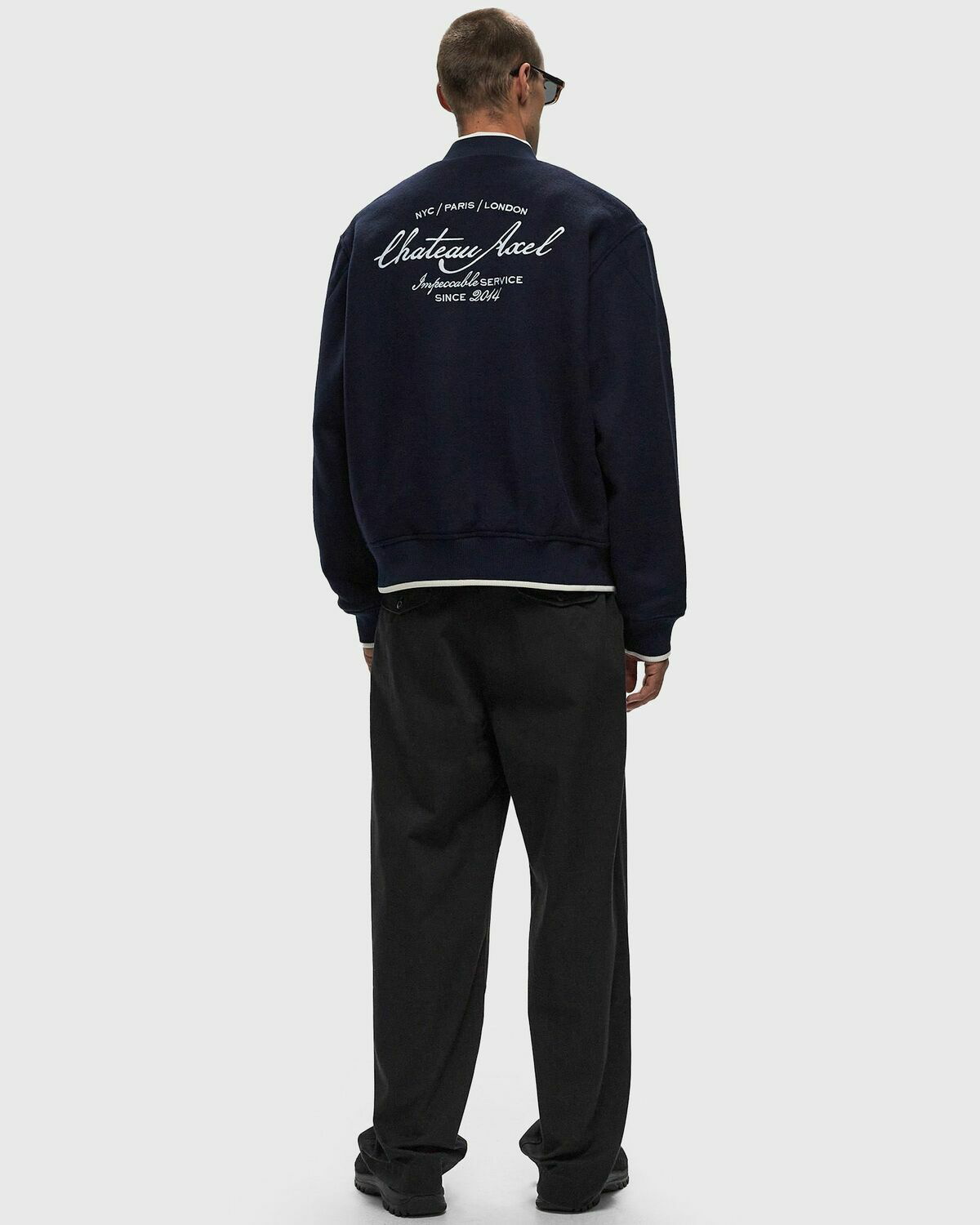 Axel Arigato Chateau Axel Bomber Jacket Blue - Mens - Bomber Jackets ...