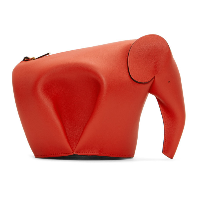 Loewe Red Mini Elephant Bag Loewe