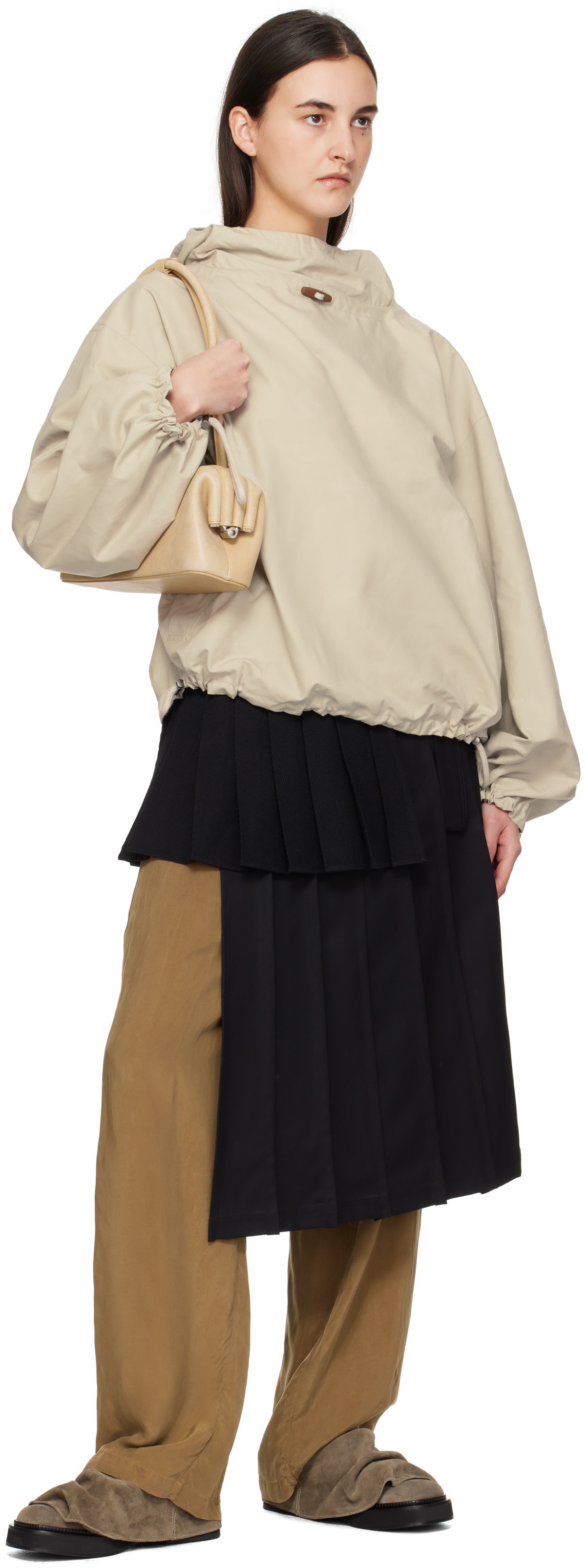 OSOI Tan Boat Wide Mini Bag OSOI