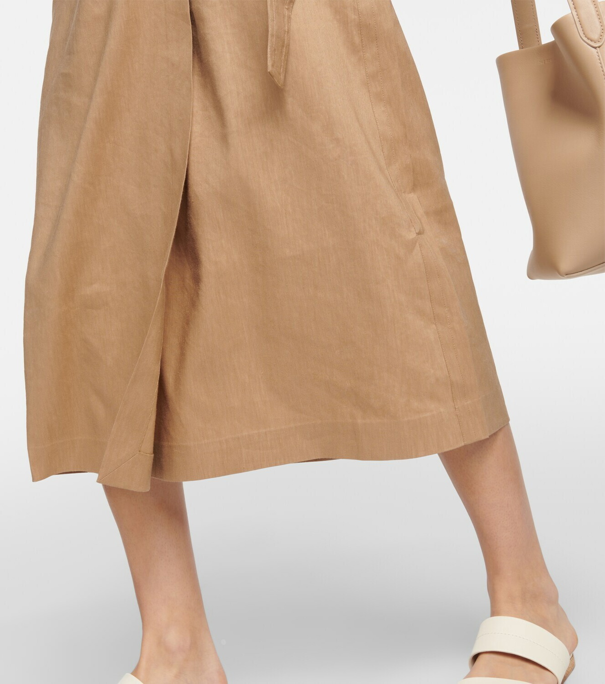 Vince Buckle linen-blend wrap skirt Vince