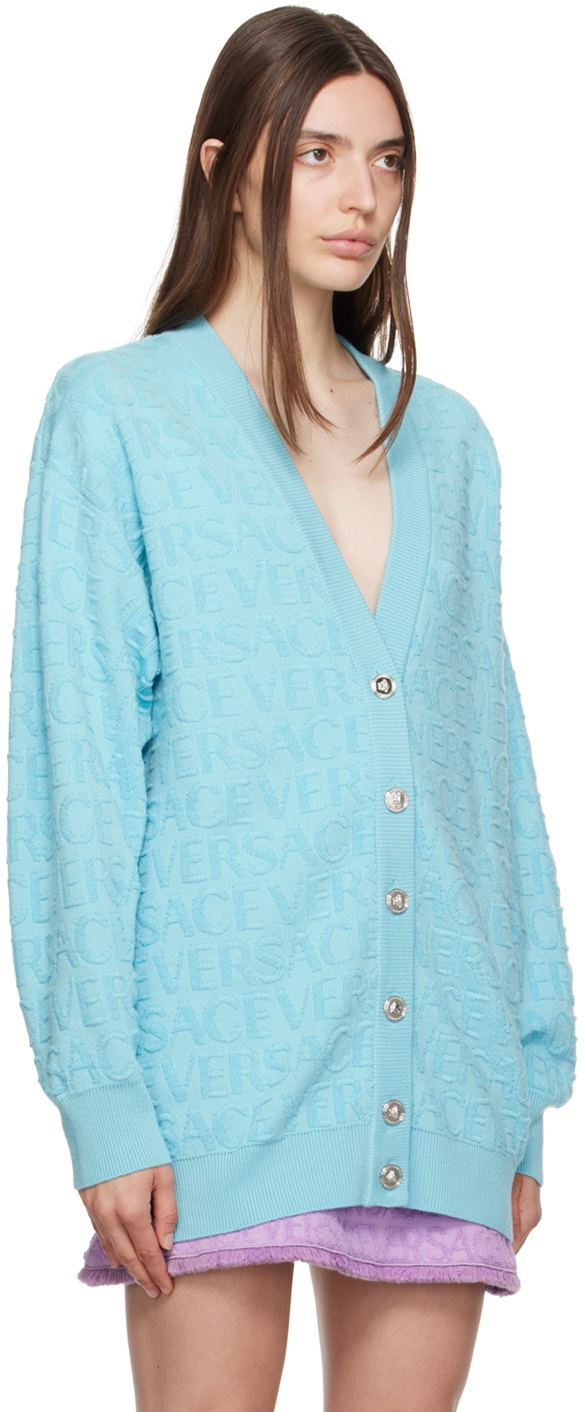 Versace Blue Dua Lipa Edition Cardigan Versace