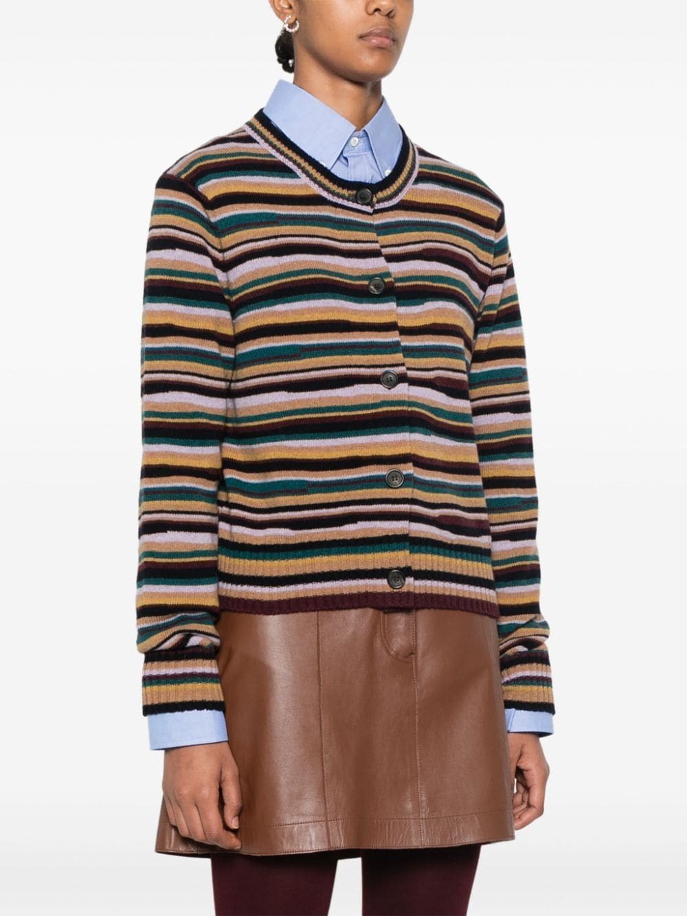 PS PAUL SMITH - Striped Wool Cardigan PS by Paul Smith