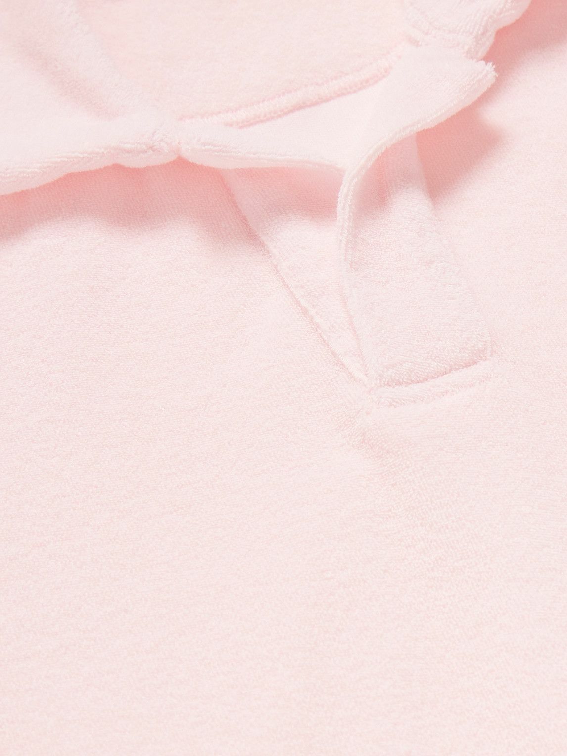 Orlebar Brown - Cotton-Terry Polo Shirt - Pink Orlebar Brown