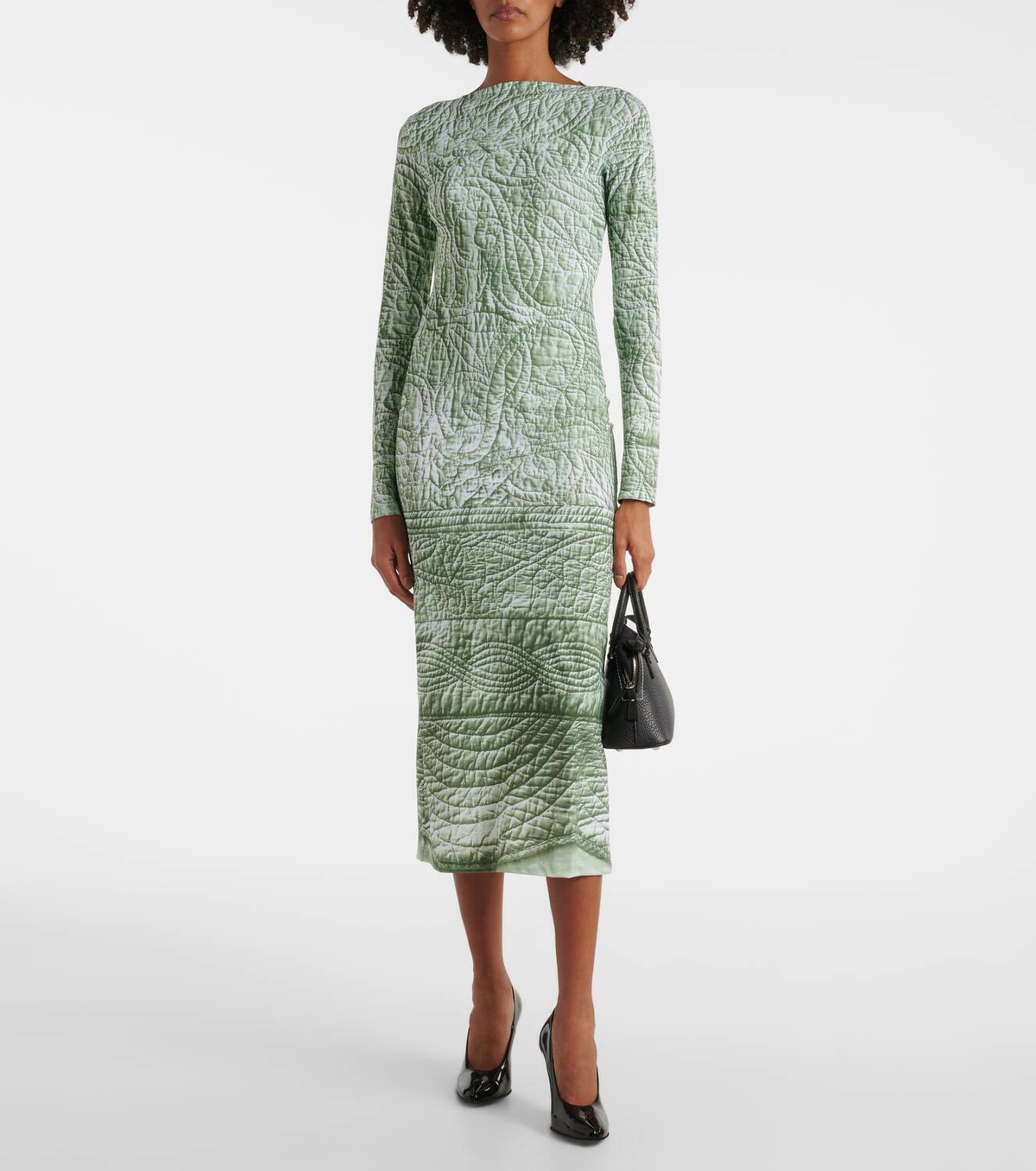 MM6 Maison Margiela Printed jersey midi dress MM6 Maison Margiela