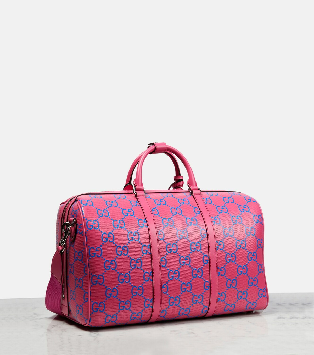 Gucci - GG embossed leather weekender bag Gucci