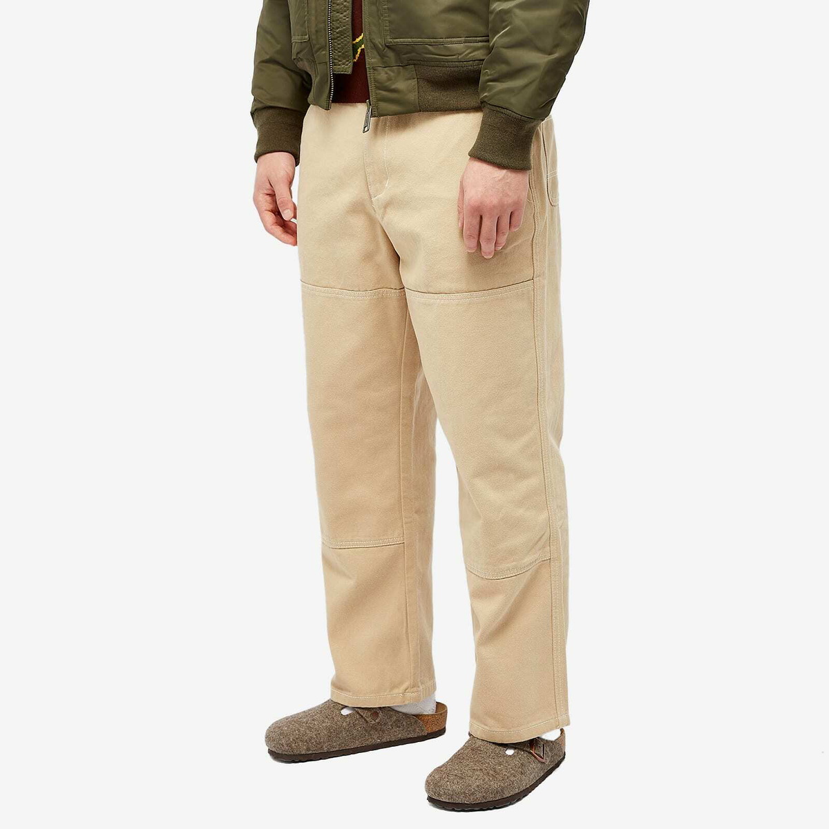 Butter Goods Men's Double Knee Work Pant in Bone Butter Goods