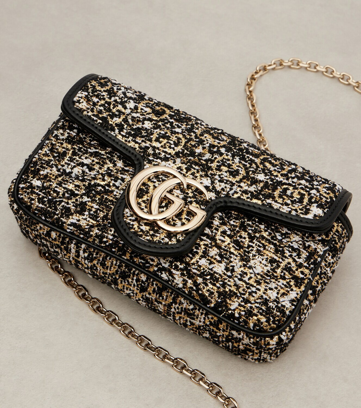 Gucci GG Marmont Mini tweed shoulder bag Gucci