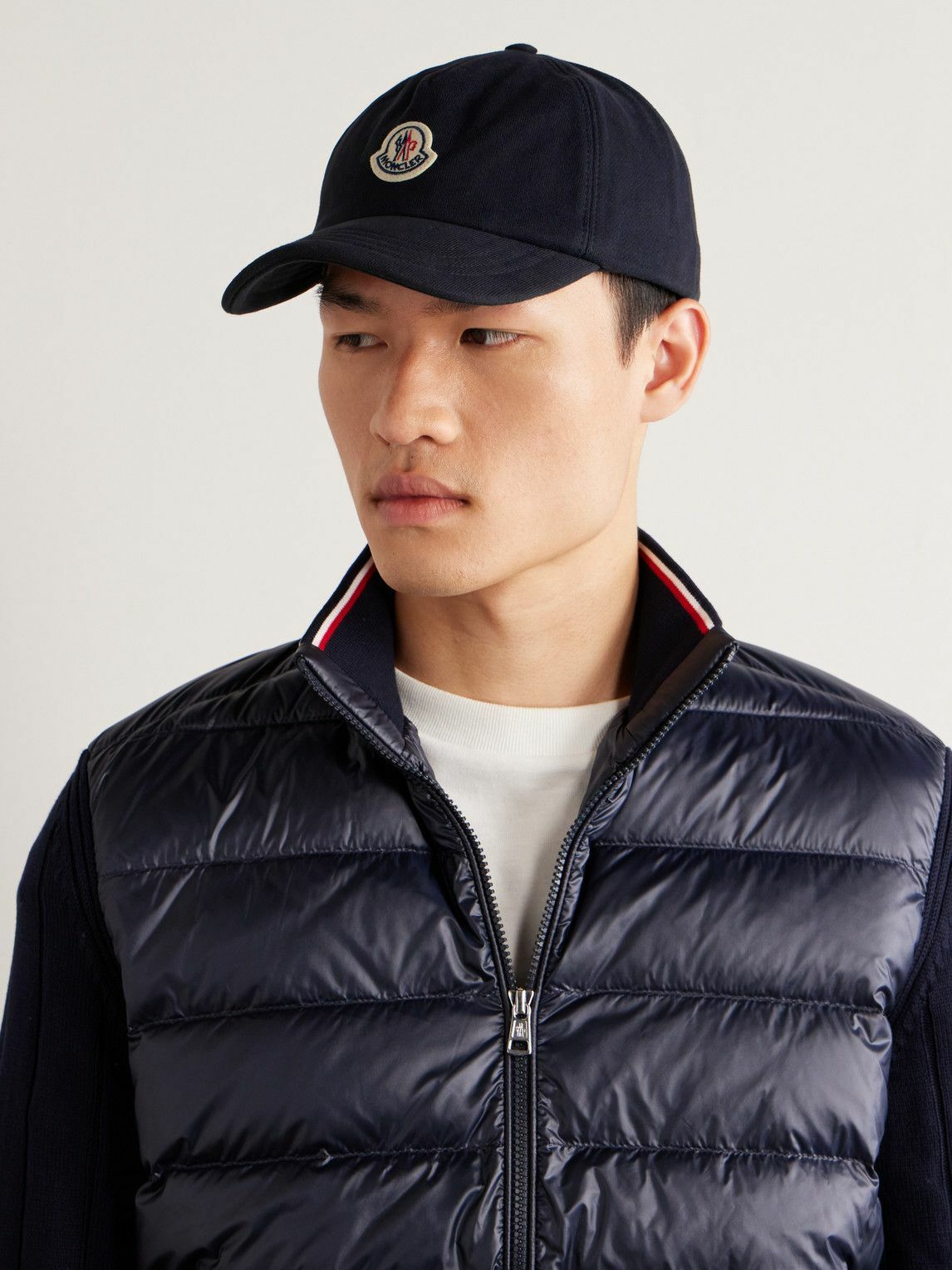 Moncler - Logo-Appliquéd Brushed Cotton-Jersey Baseball Cap Moncler