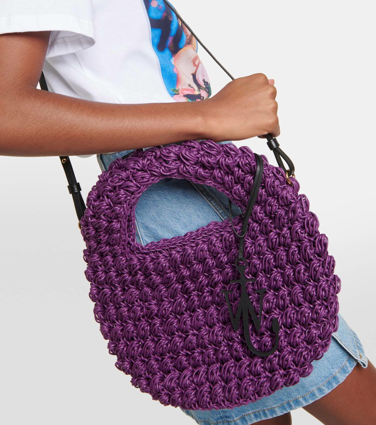 JW Anderson Popcorn Basket knitted crossbody bag JW Anderson