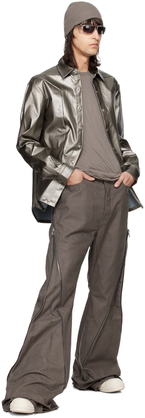 Rick Owens Gunmetal Fogpocket Denim Shirt Rick Owens Rick Owens Gunmetal Fogpocket Denim Shirt Rick Owens