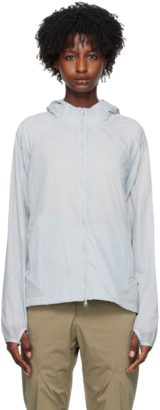 Post Archive Faction (PAF) Blue Asymmetric Zip Jacket Post Archive Faction