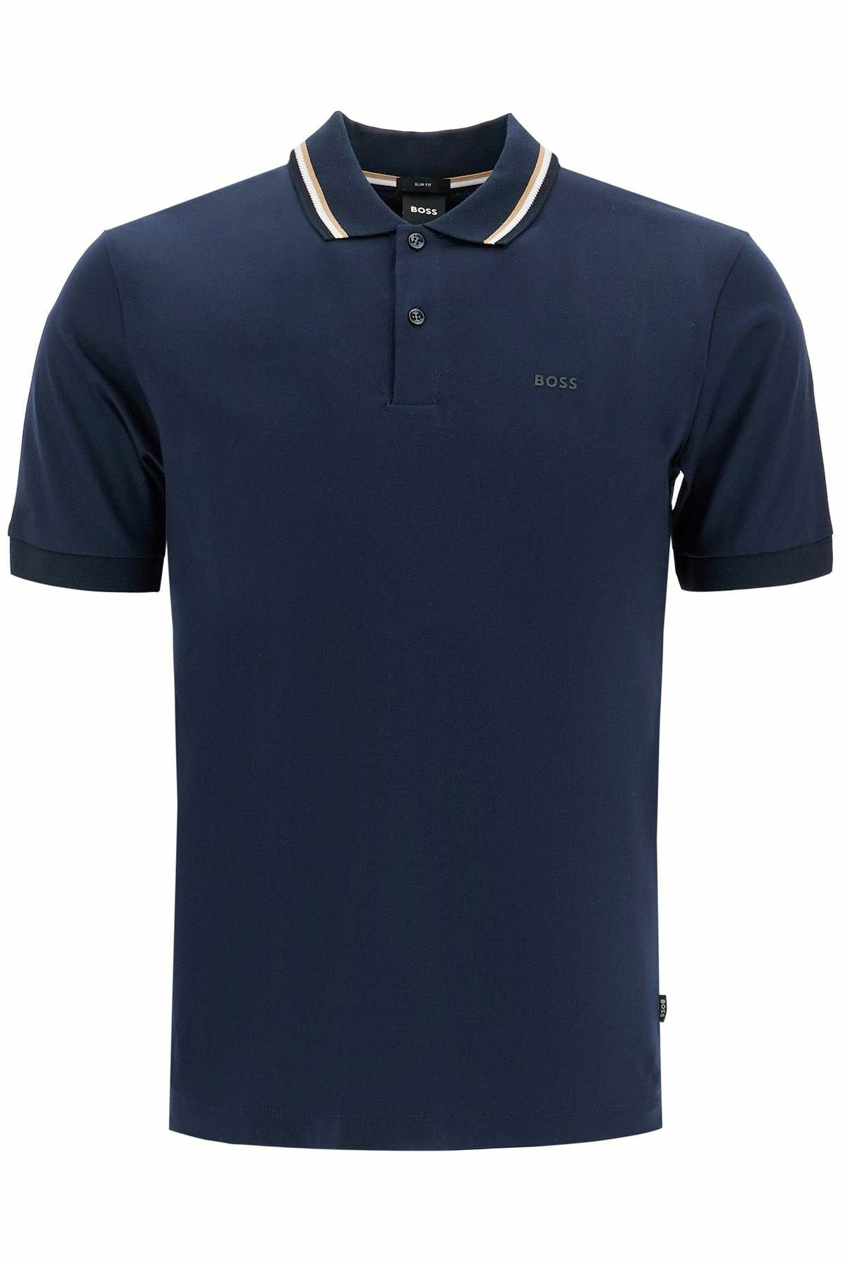 BOSS penrose polo shirt in mercerized cotton Blue BOSS