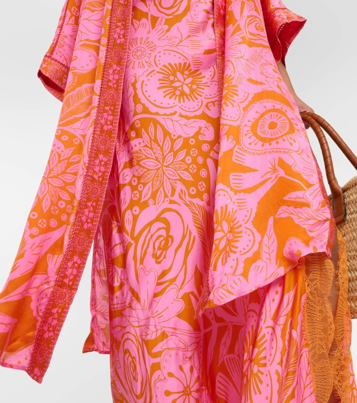 Poupette St Barth Erica floral kaftan Poupette St Barth