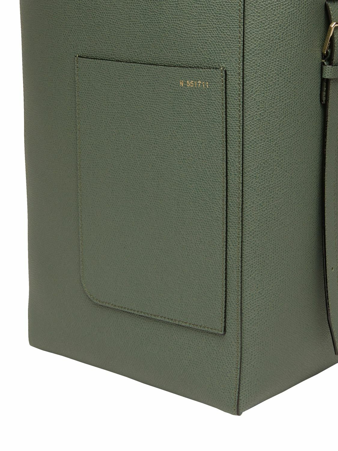 VALEXTRA - Medium Bucket Grain Leather Tote Bag Valextra