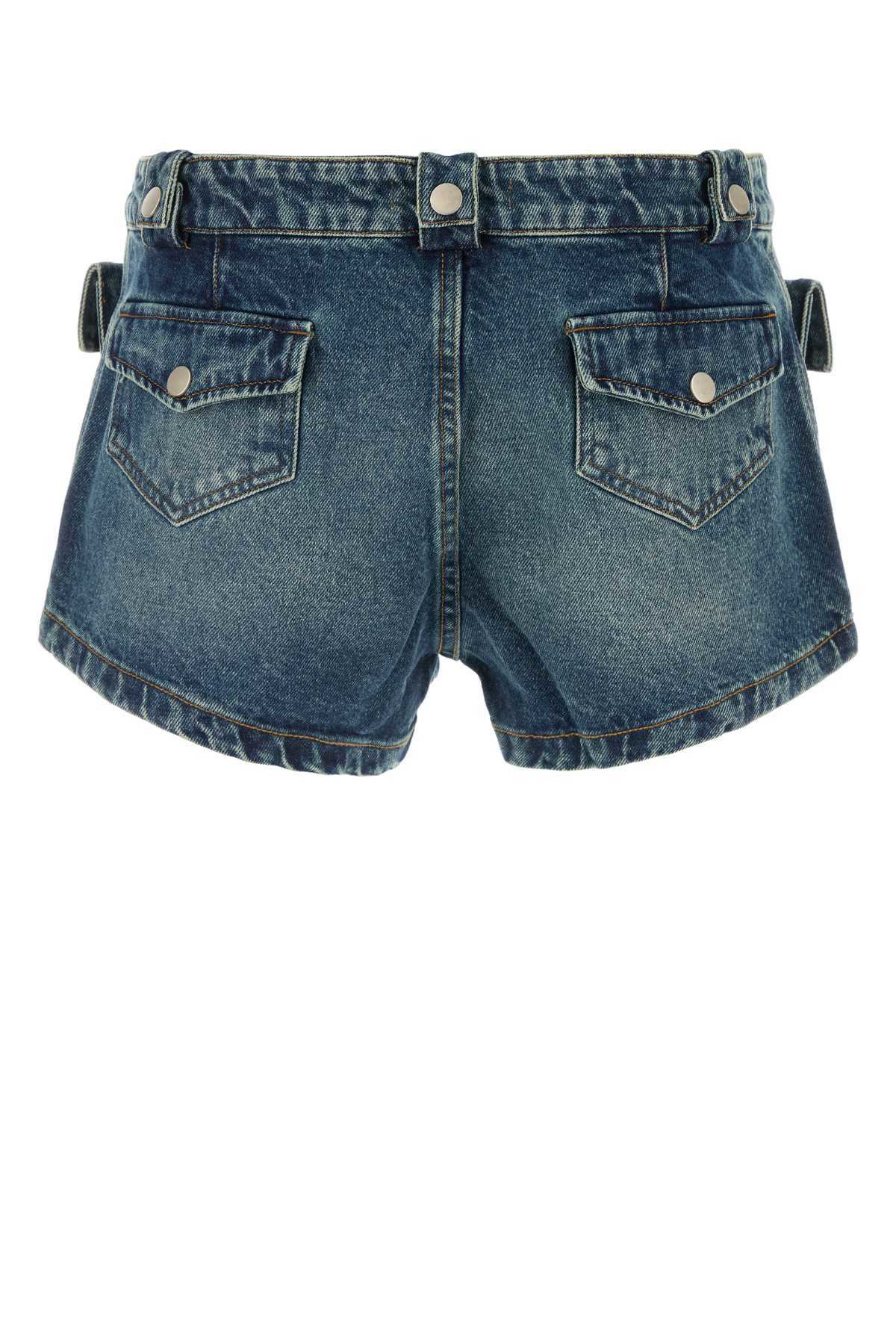 Gimaguas Stretch Denim Micro Shorts Gimaguas