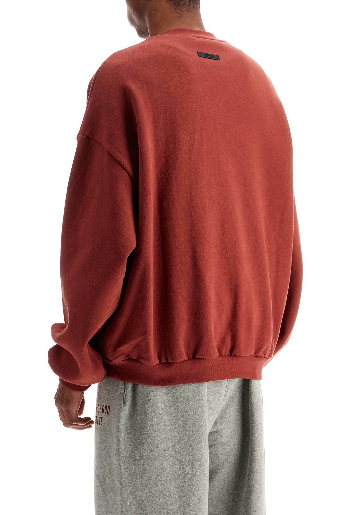 FEAR OF GOD ESSENTIALS heavy fleece crewneck sweatshirt Red Fear Of God ...