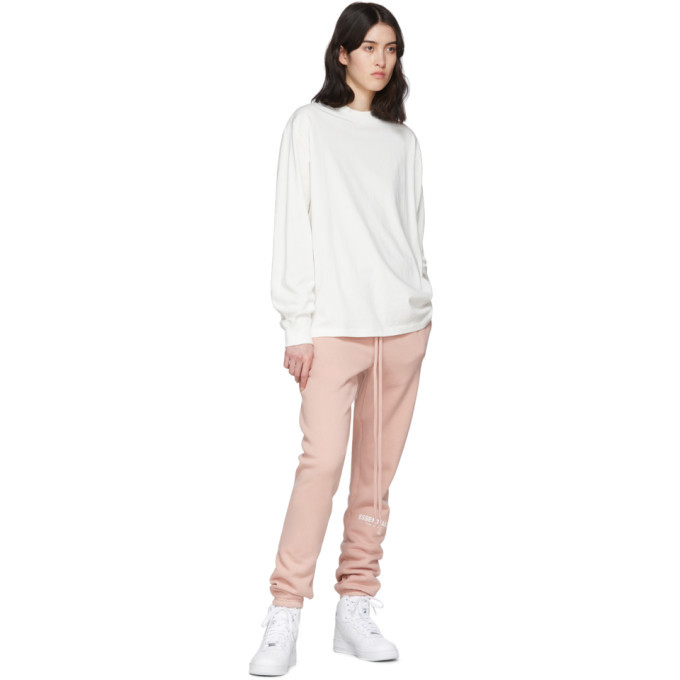 Essentials Off-White Reflective Long Logo Sleeve T-Shirt Essentials