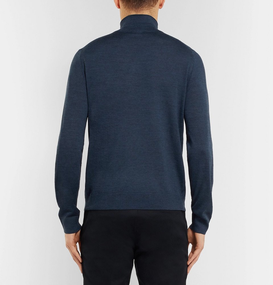Paul Smith - Merino Wool Half-Zip Sweater - Men - Navy Paul Smith