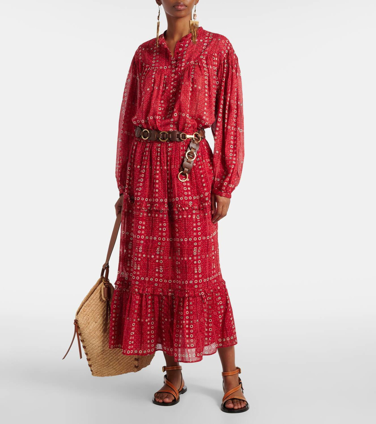 Marant Etoile Diya printed cotton maxi skirt Isabel Marant Etoile