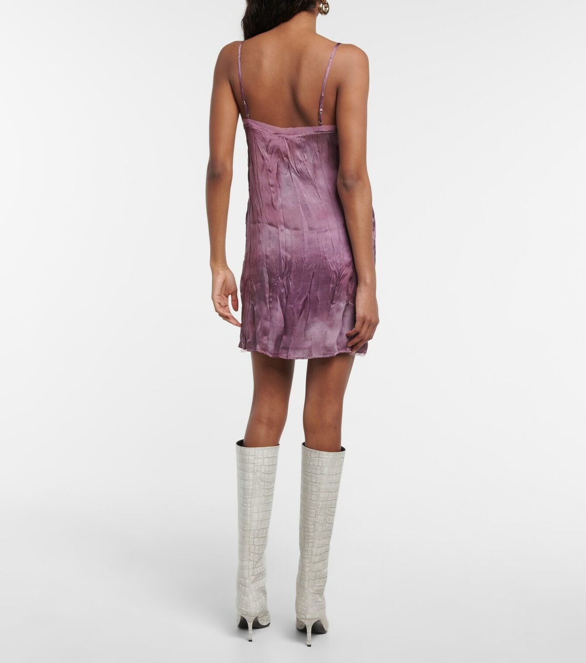 Acne Studios - Printed satin slip dress Acne Studios