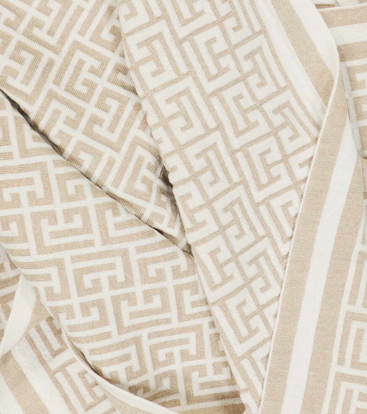 Balmain - Monogram wool-blend scarf Balmain